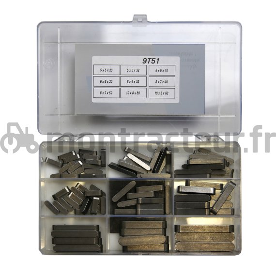 KIT CLAVETTES PARALLÈLES - DIN 6885 A 5 - 10 MM (BLISTER 90 PIÈCES ...